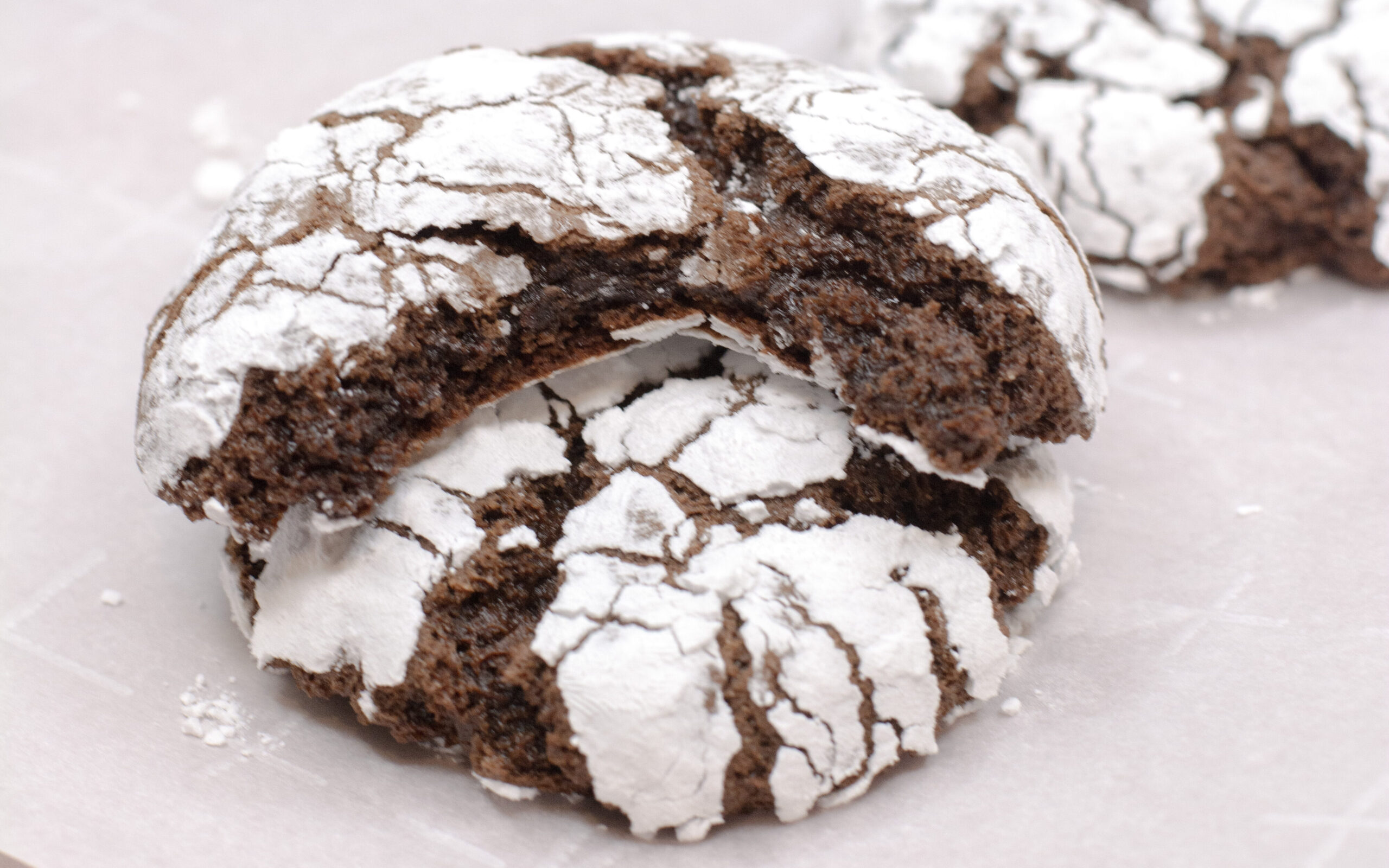 Chocolate Crinkle Cookies : The Girl Who Was Hungry